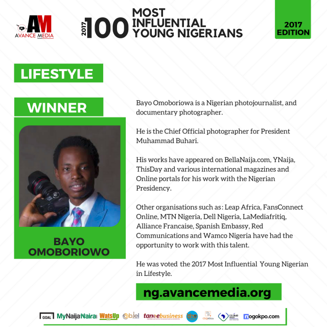 Avance Media | Bayo Omoboriowo voted 2017 Most Influential Young ...